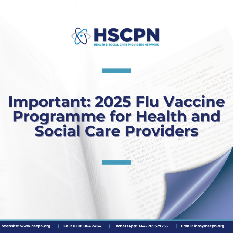 Important: 2025 Flu Vaccine Programme for Health and Social Care ...